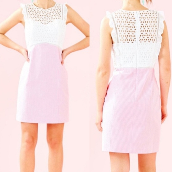 Lilly Pulitzer | Dresses | Lilly Pulitzer Maya Shift Dress Pink Tropics ...